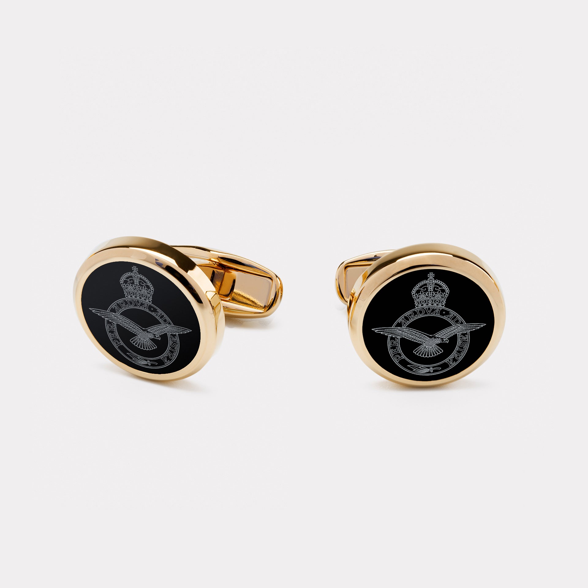 Royal Air Force (RAF) Handcrafted Cufflinks With Gold Finish – Thomas Slim