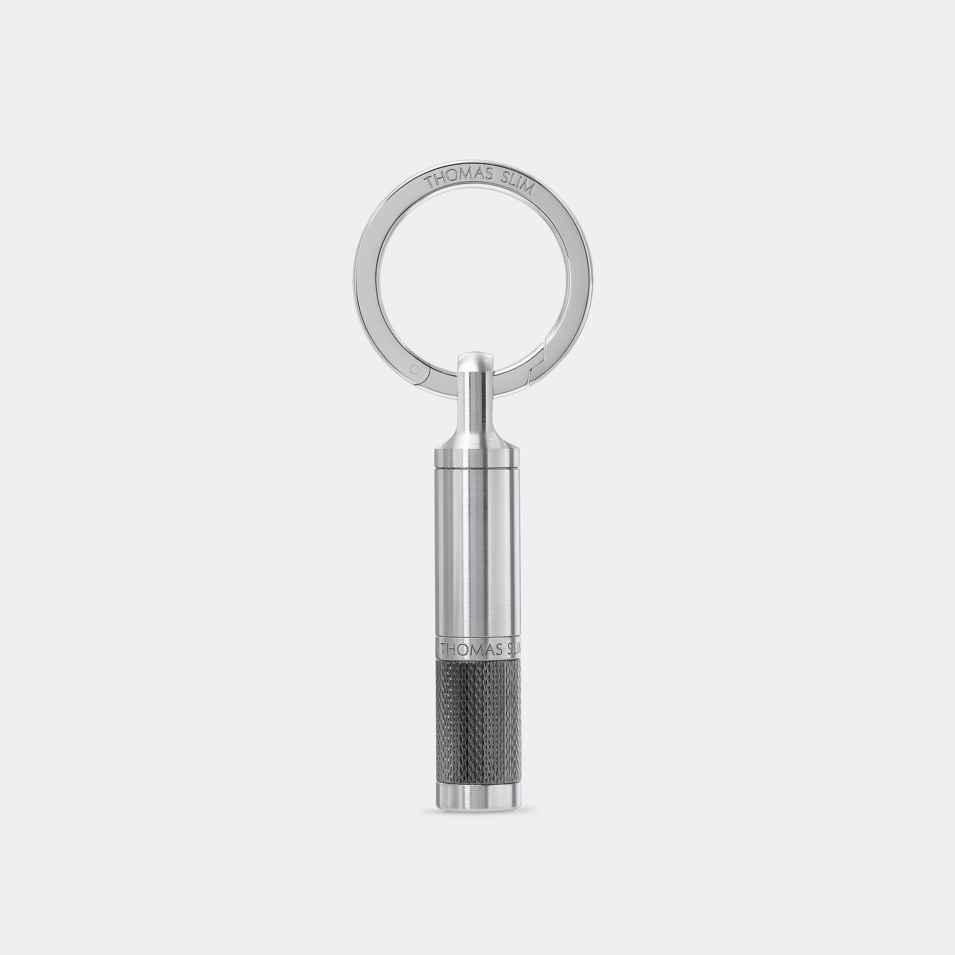 Gunmetal Keyring With Secret Capsule | Regimental Gifts | Thomas Slim