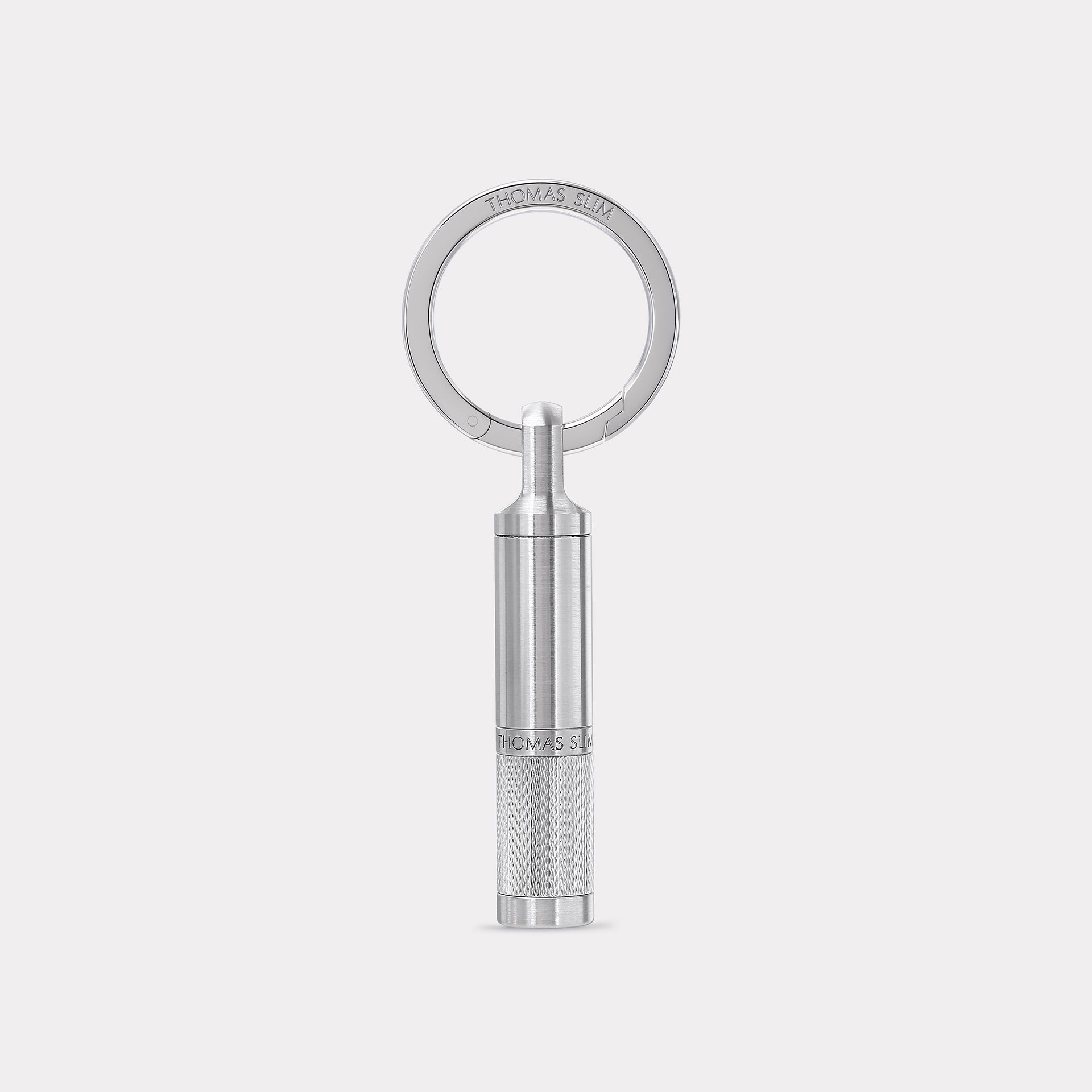 Steel Keyring With Secret Capsule | Military Keyrings | Thomas Slim